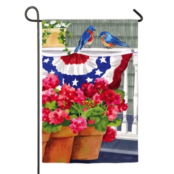 Evergreen Flags | Accents | Patriotic Garden Yard Flag Bluebirds ...